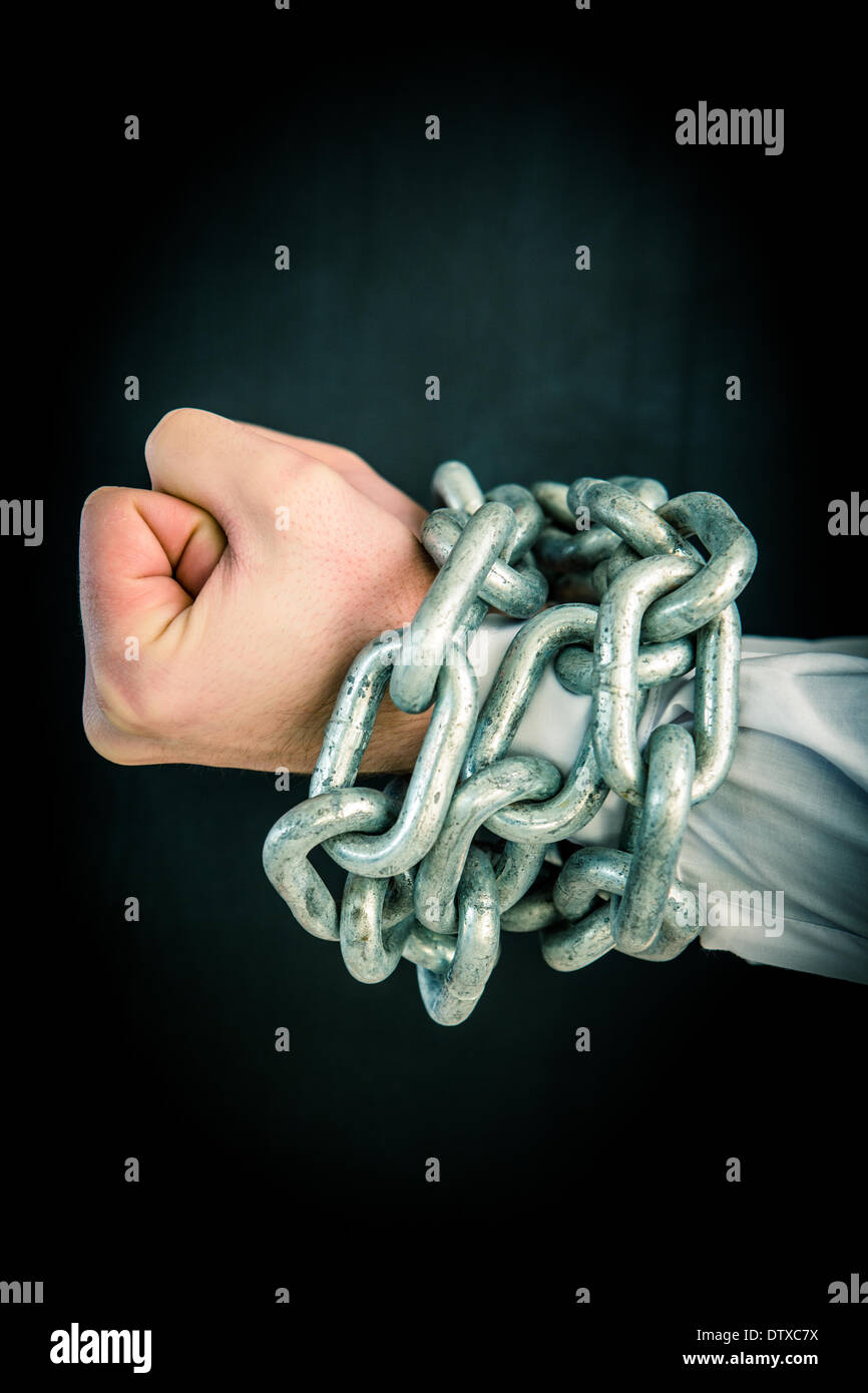 Wrapped in chains hi-res stock photography and images - Alamy
