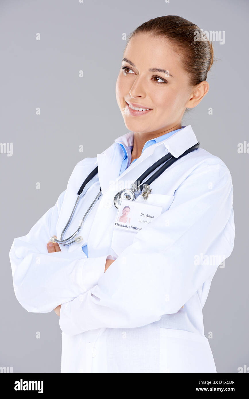 Female smiling doctor hi-res stock photography and images - Alamy