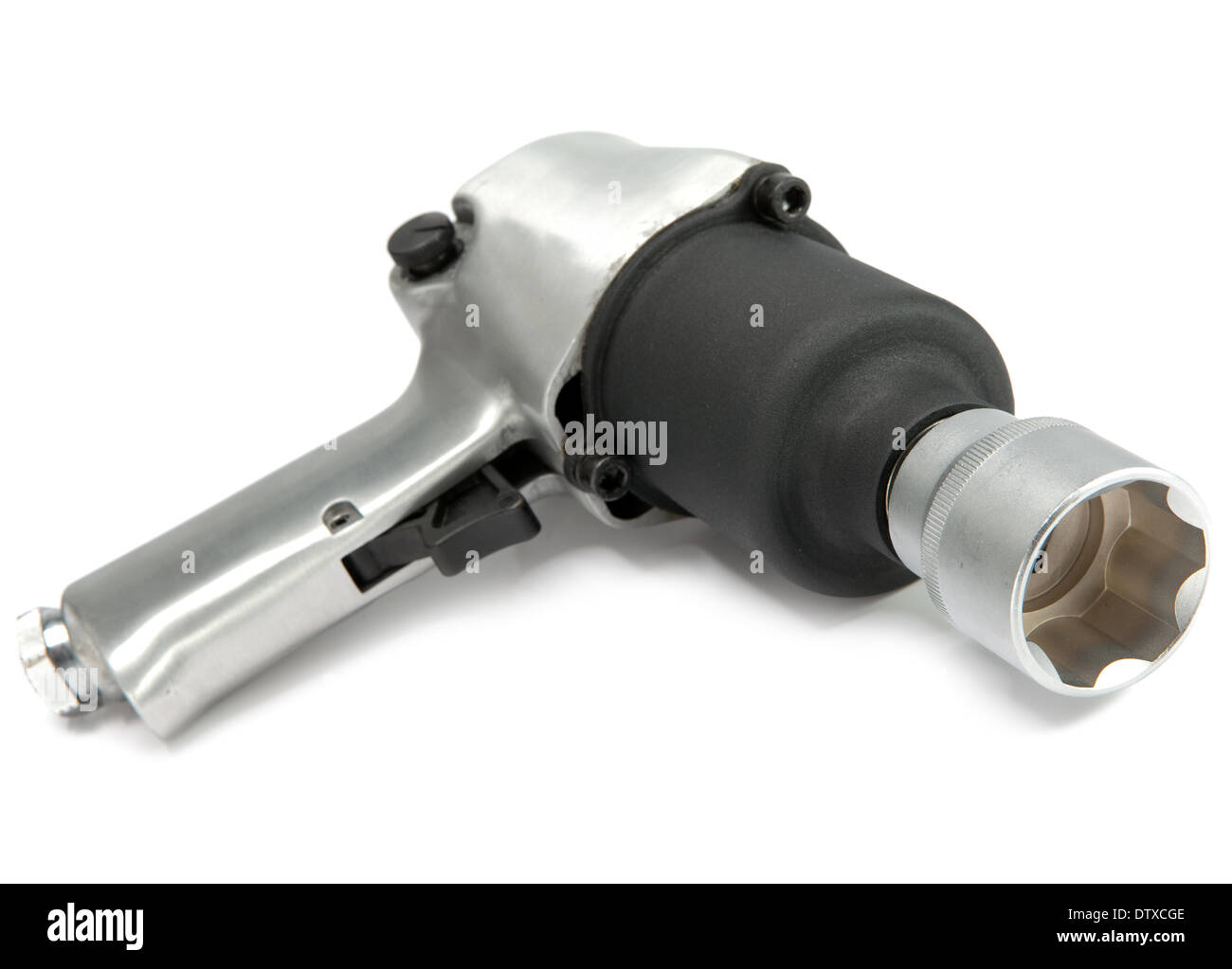 air impact wrench on white background Stock Photo - Alamy