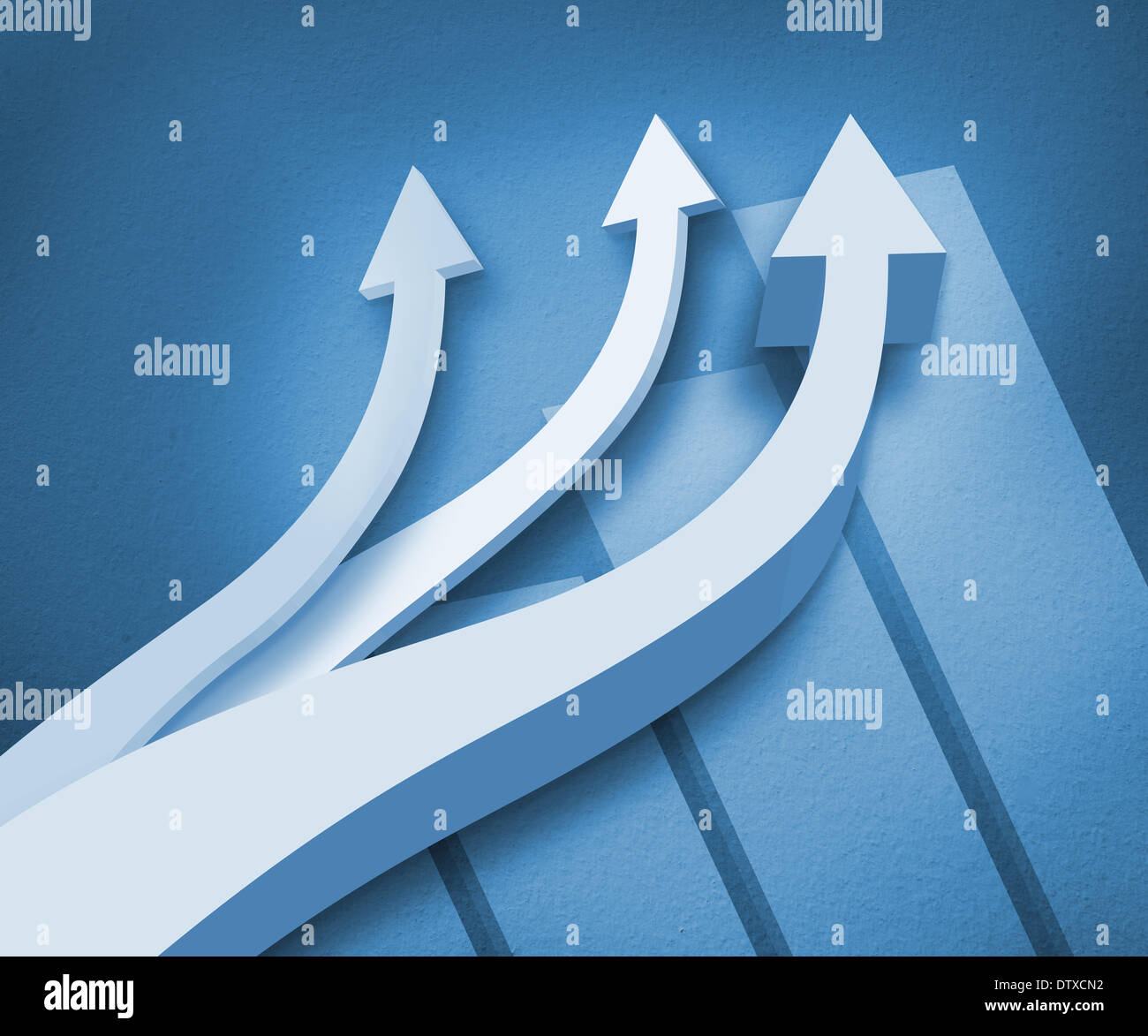 Digital arrows going up Stock Photo - Alamy