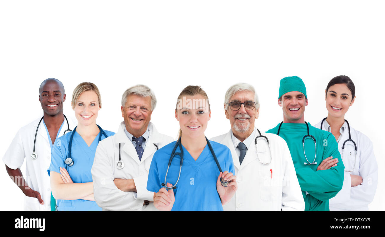 Smiling medical team hi-res stock photography and images - Alamy