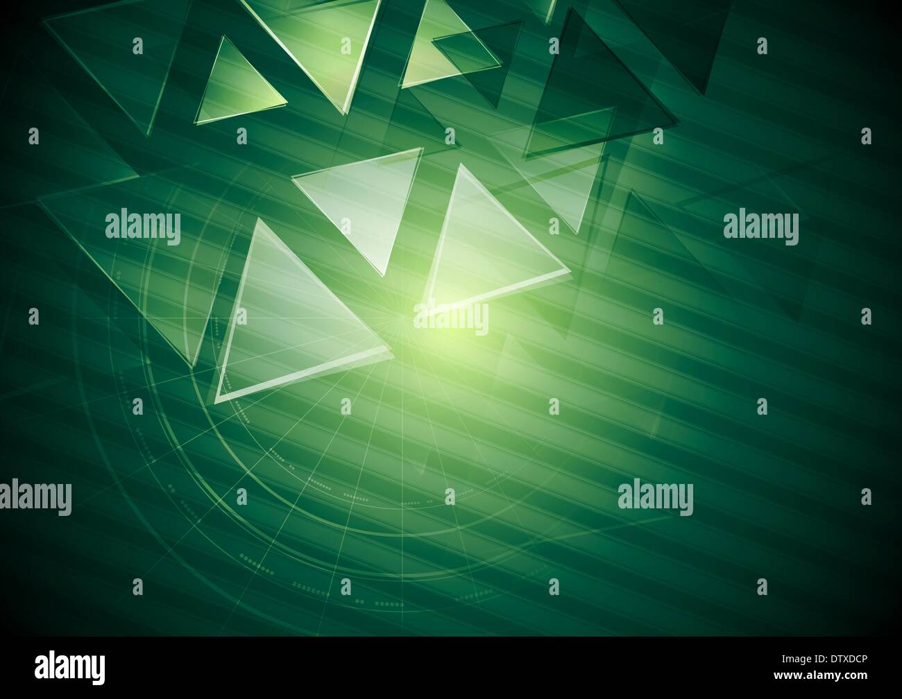 Abstract green tech design Stock Photo - Alamy