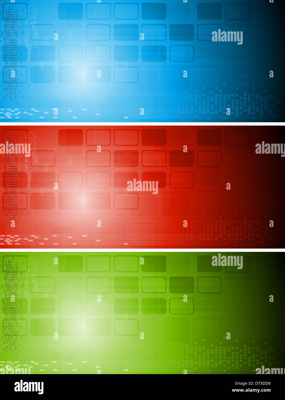 Abstract technology banners Stock Photo - Alamy