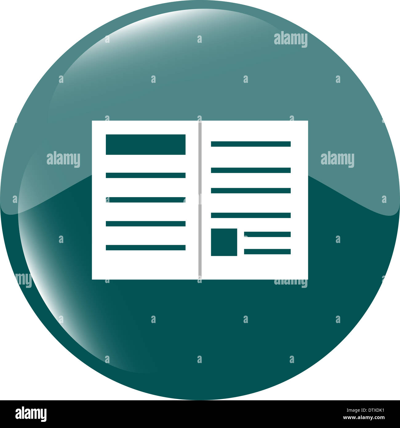 Daily news label, web icon button Stock Photo - Alamy