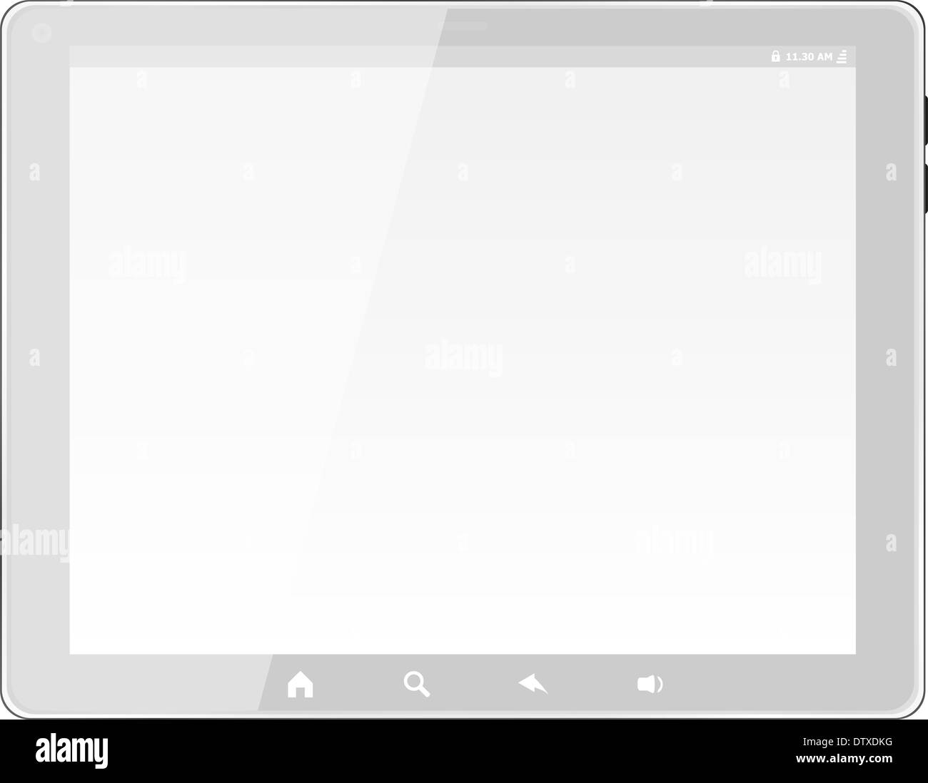 Tablet PC Isolated on White Background Stock Photo - Alamy