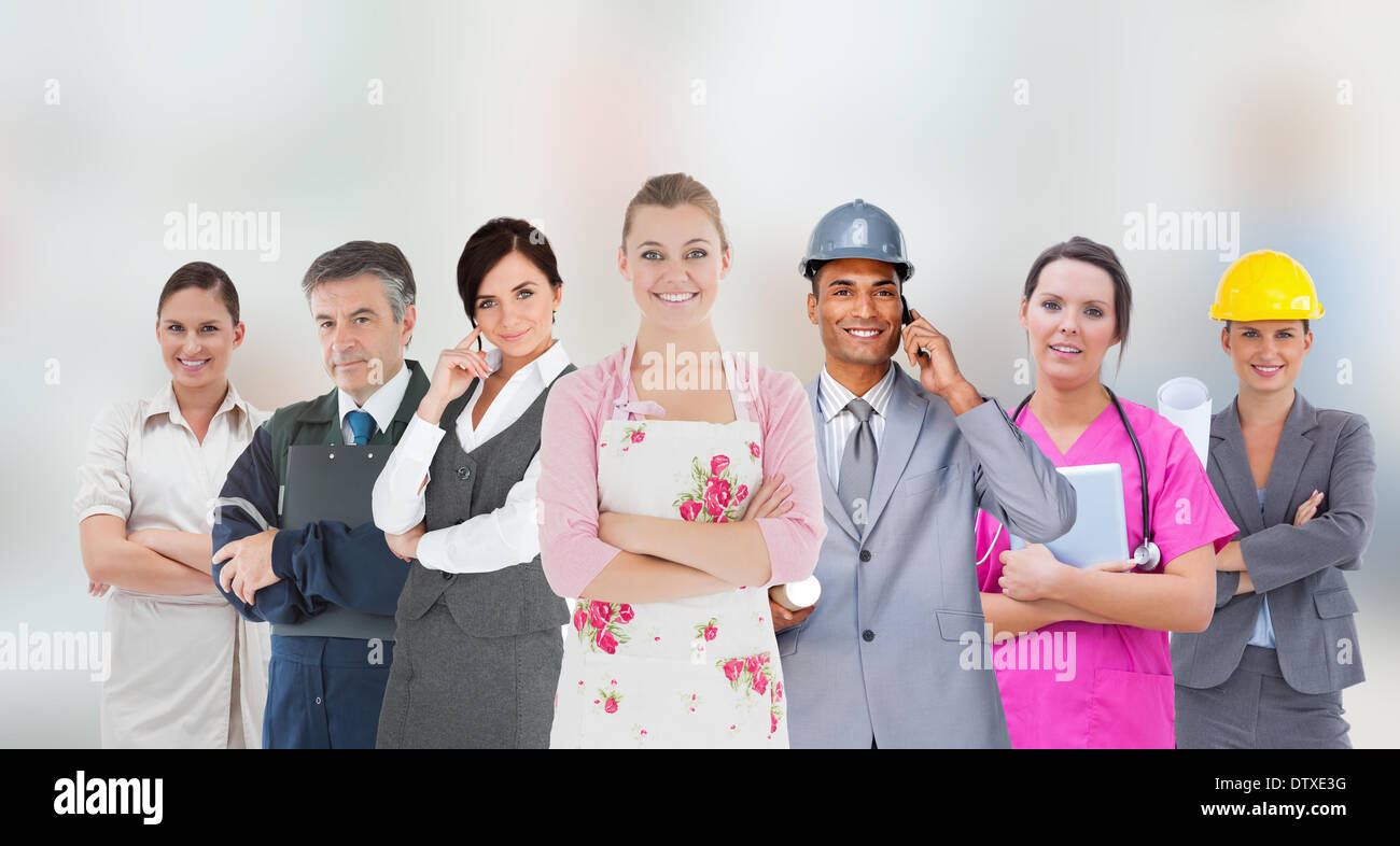 Different kinds of workers Stock Photo - Alamy