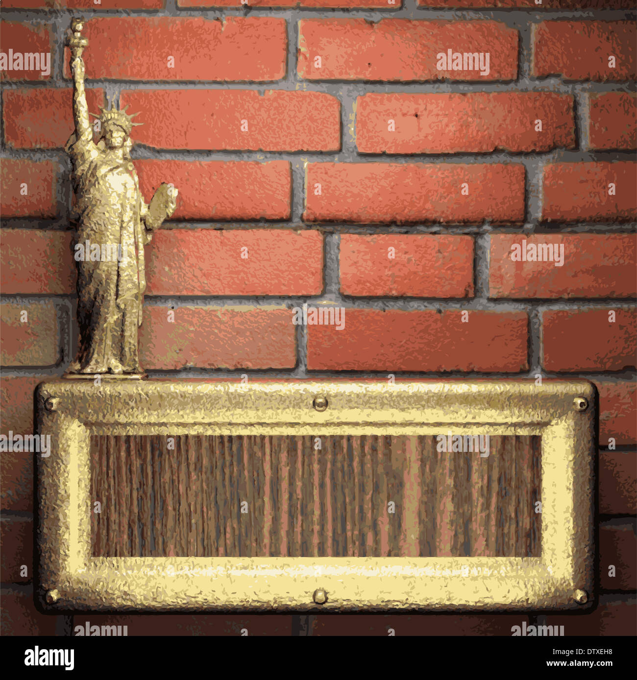 Vintage gold brick hi-res stock photography and images - Alamy