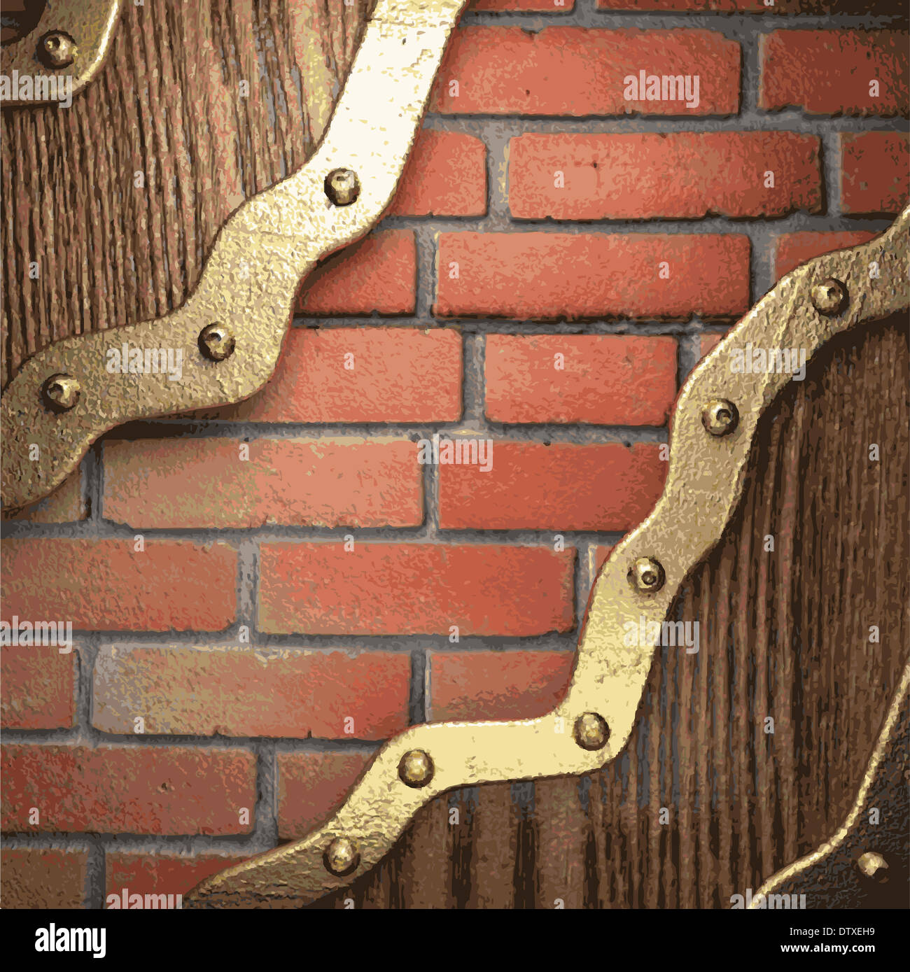 Vintage gold brick hi-res stock photography and images - Alamy