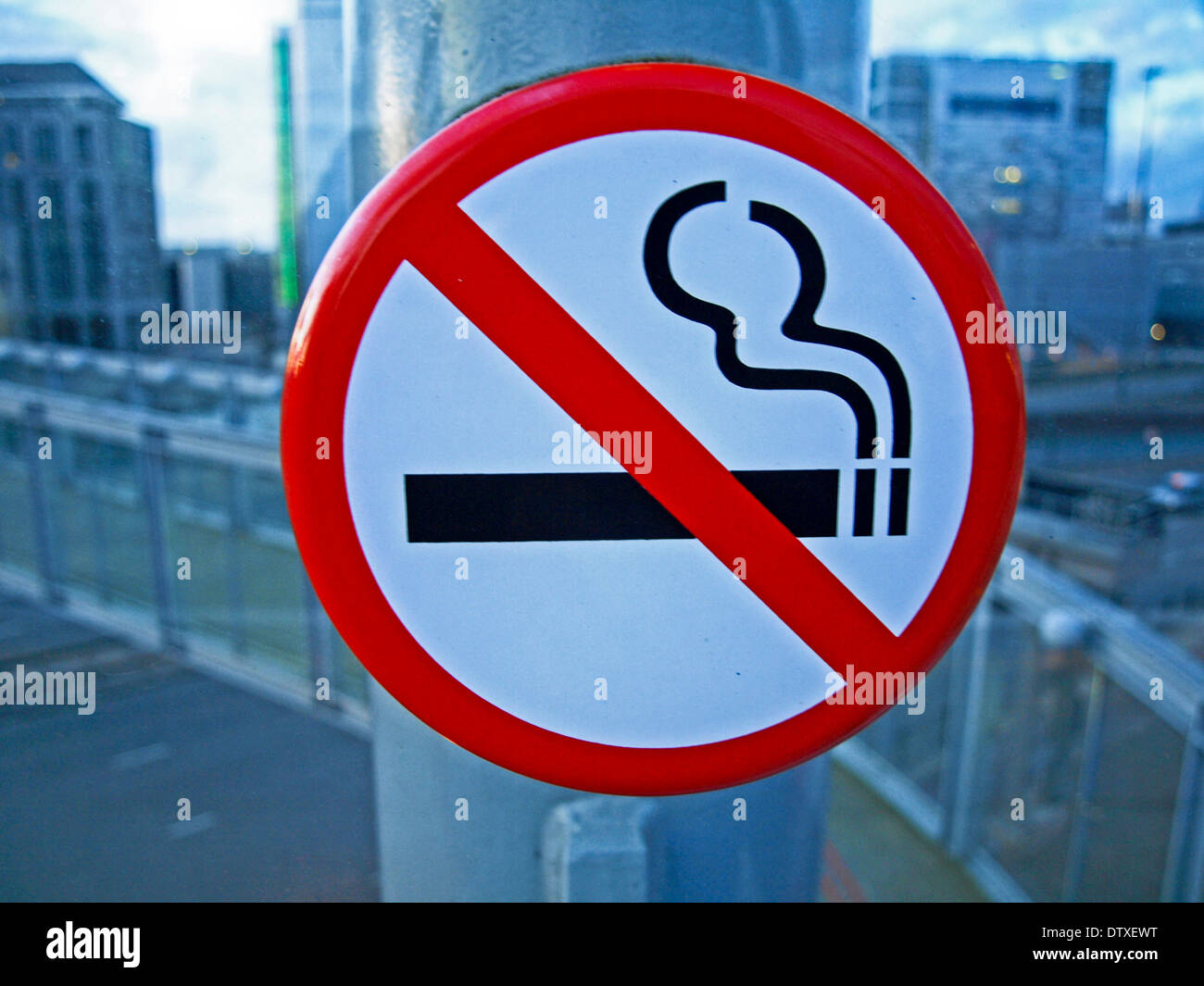 No Smoking Sign, East India DLR Station, London, England, United ...