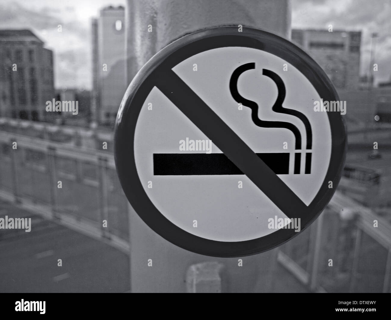 No Smoking Sign, East India DLR Station, London, England, United ...