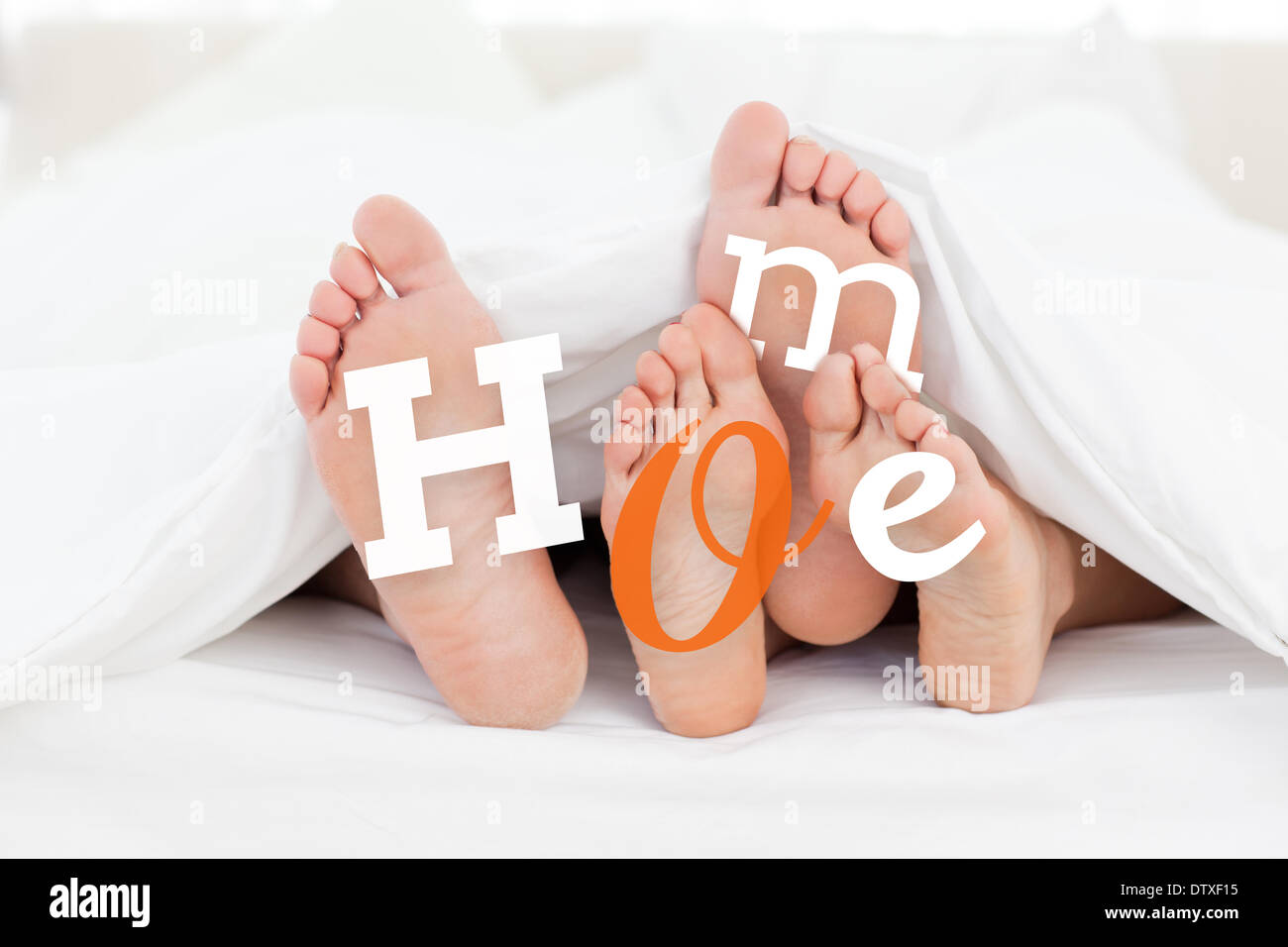 Family feet under bed hi-res stock photography and images - Alamy
