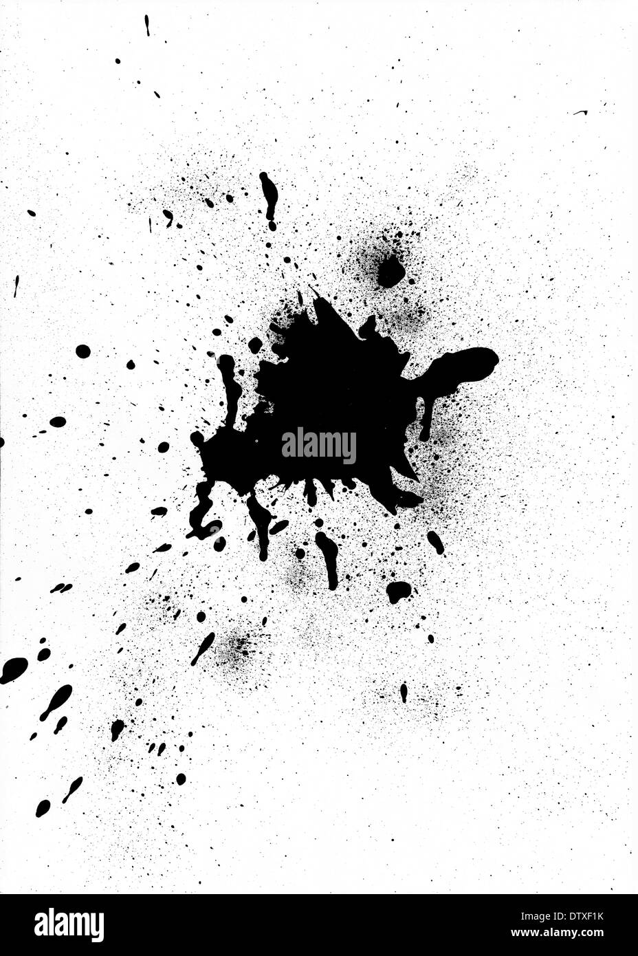 Black ink splash Stock Photo - Alamy