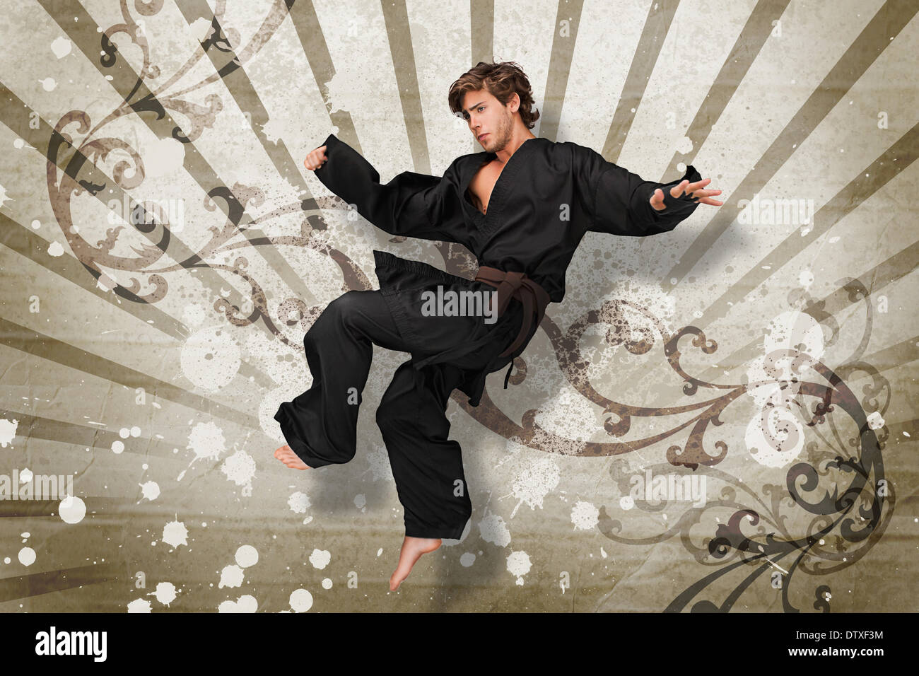 Black belt karate expert hi-res stock photography and images - Alamy