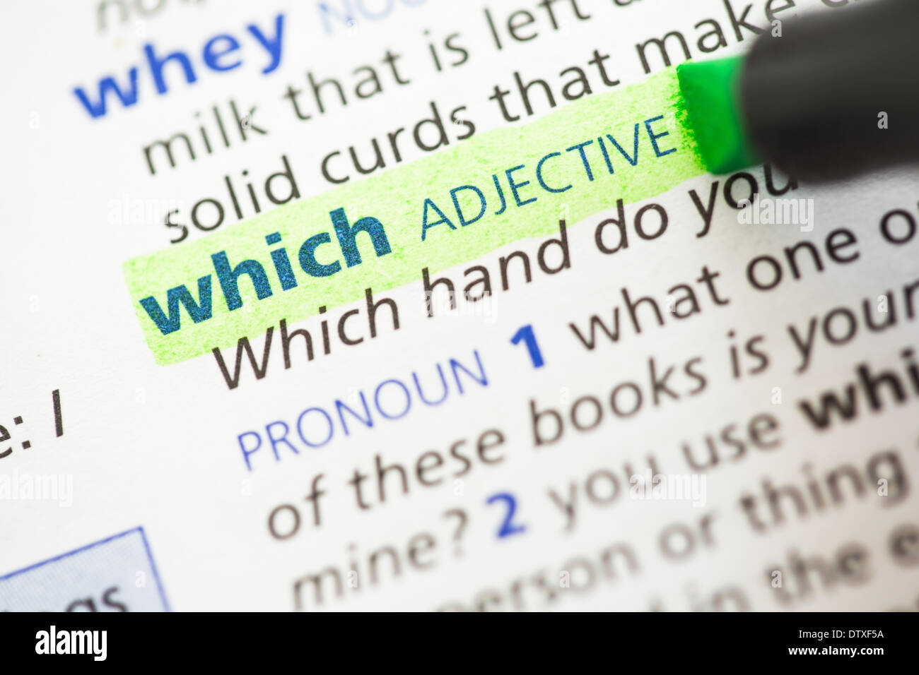 Which definition highlighted Stock Photo - Alamy