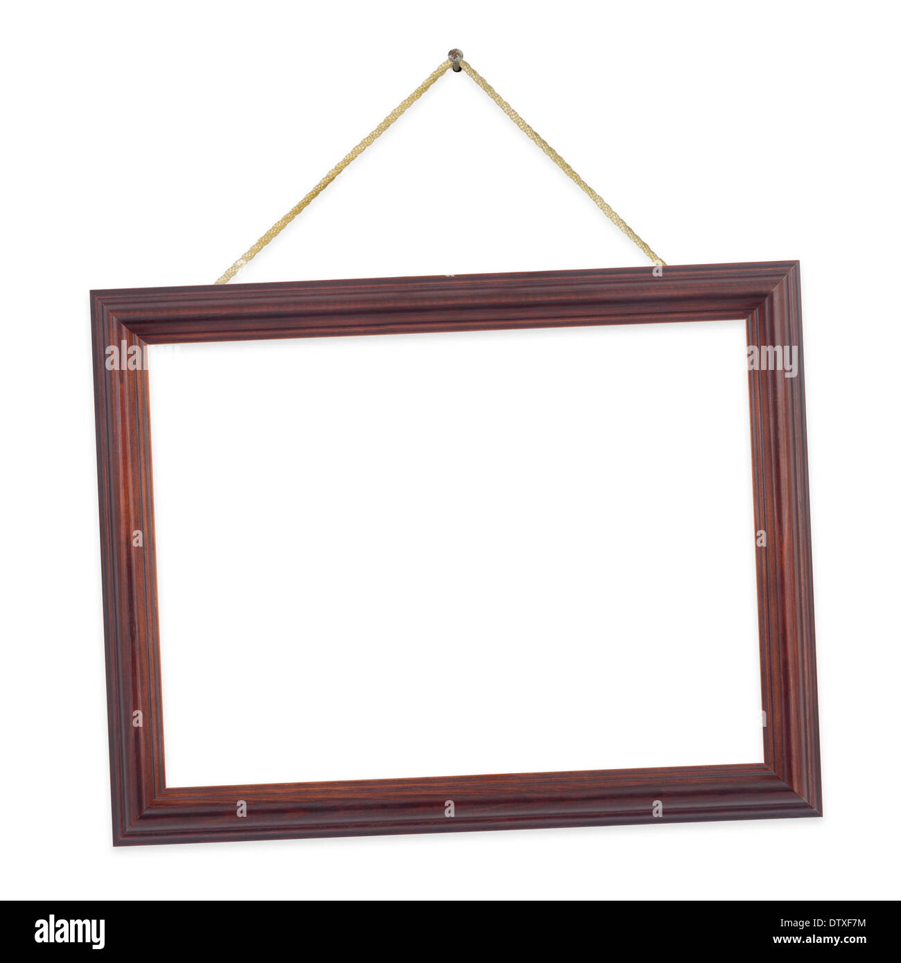 Retro frame on string Stock Photo - Alamy