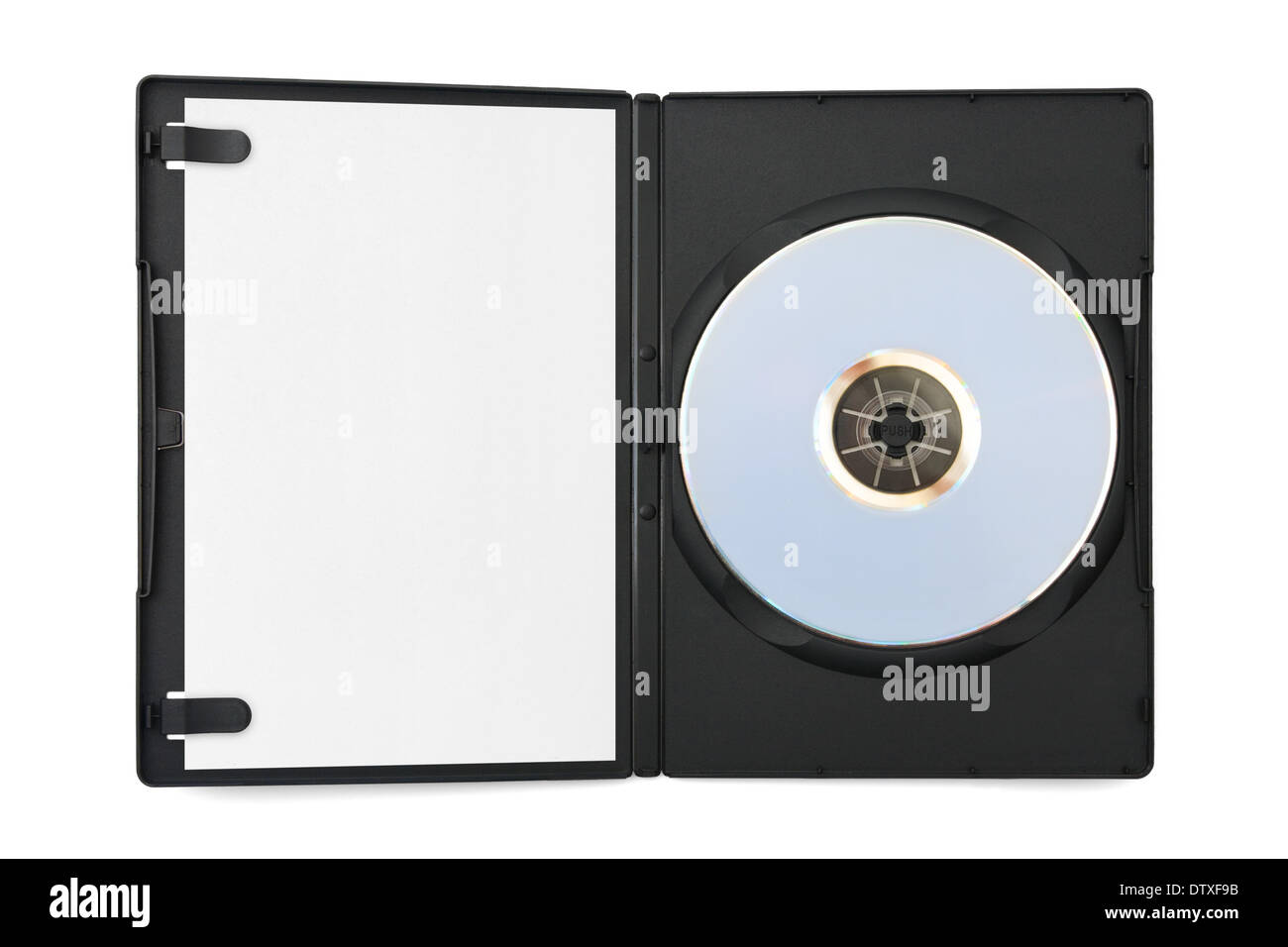 Computer disk in case and empty paper Stock Photo - Alamy
