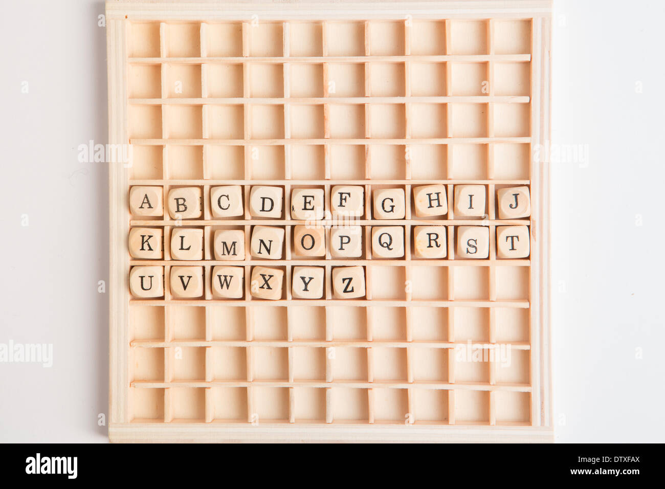 Alphabet on board game Stock Photo - Alamy