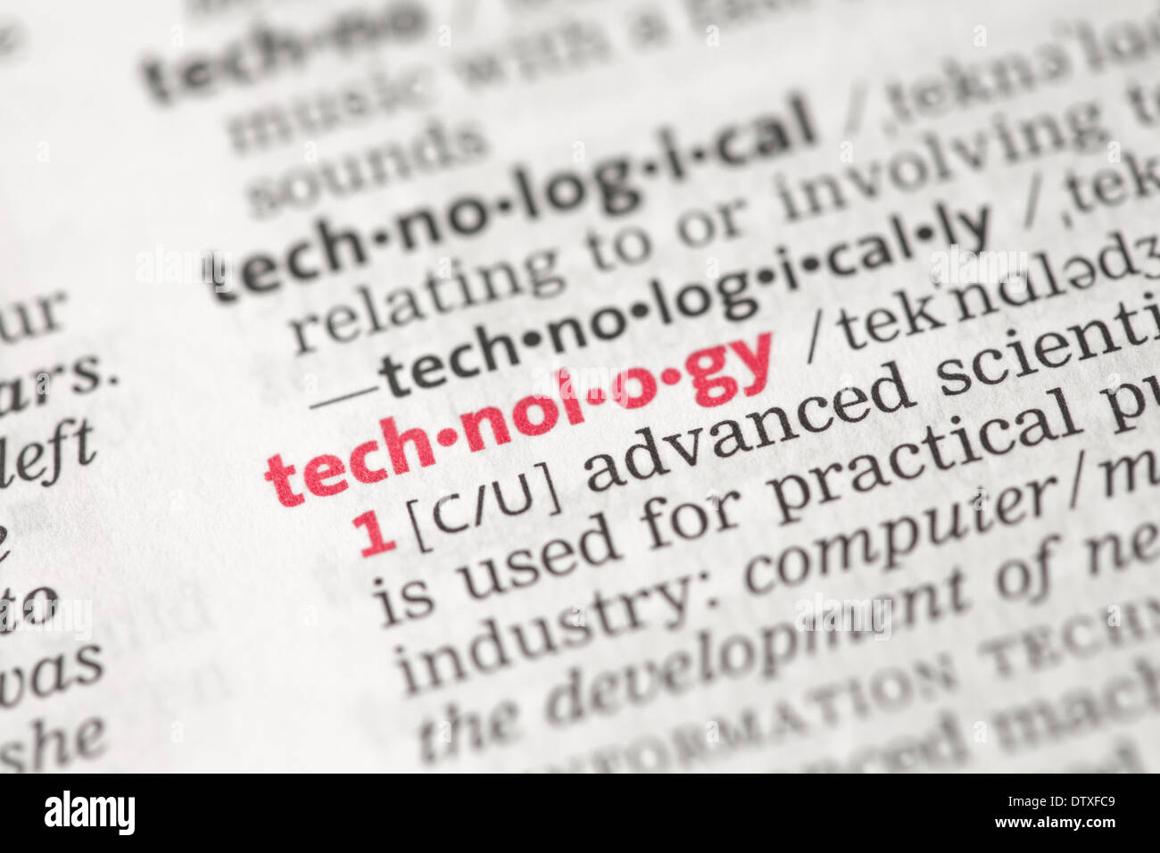 Technology definition hi-res stock photography and images - Alamy