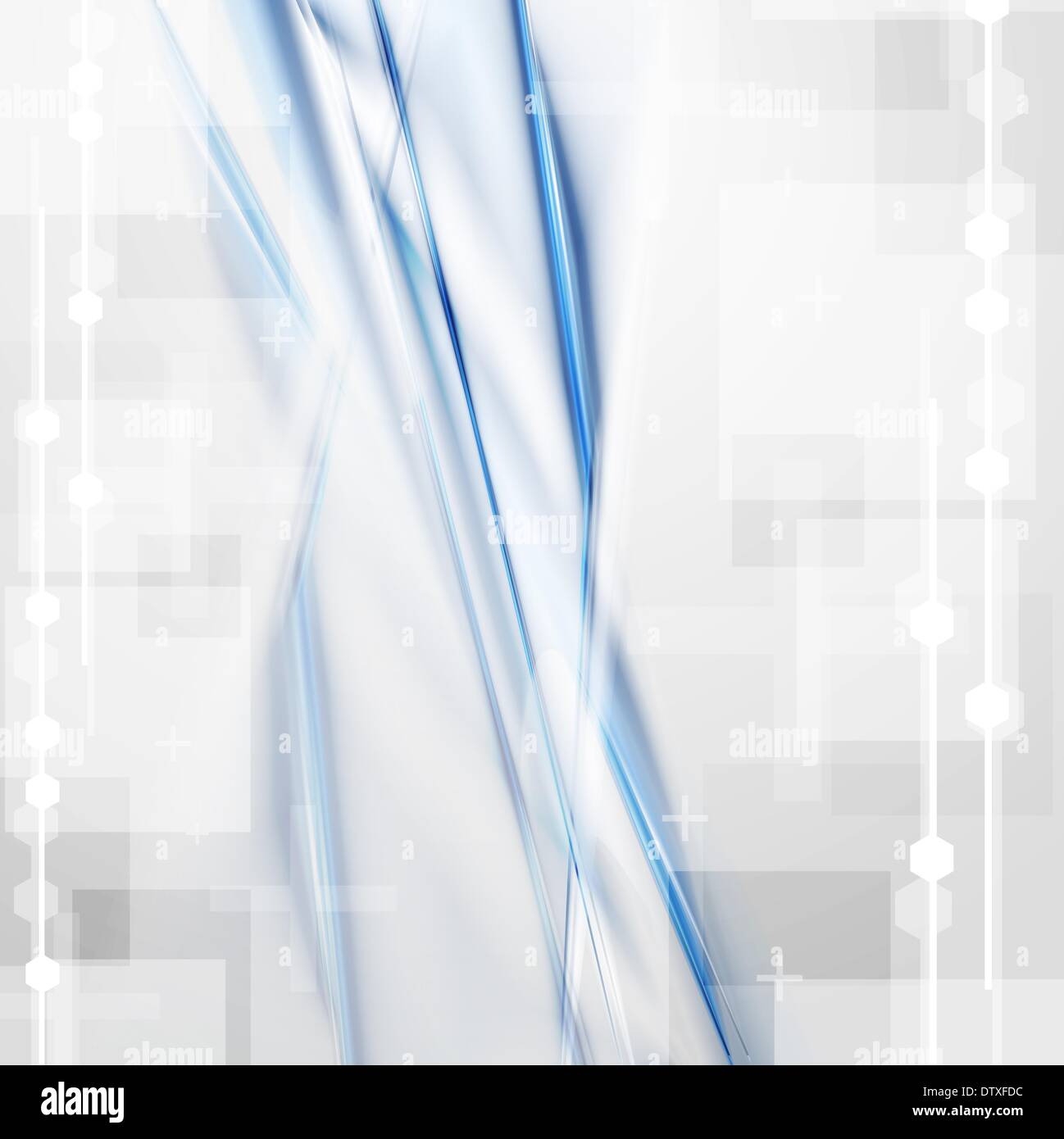 Elegant blue and grey tech design Stock Photo - Alamy