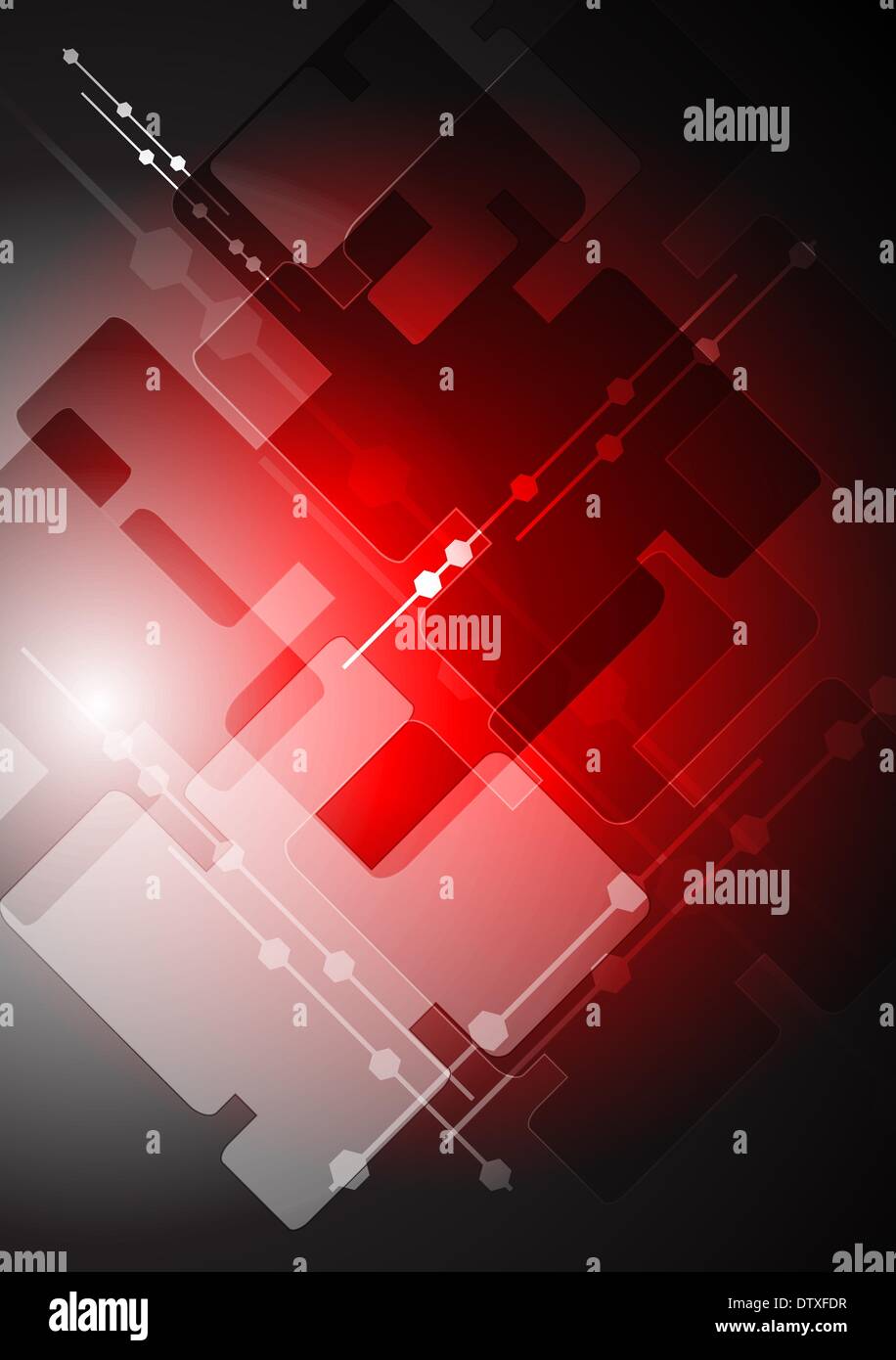 Dark red technology background Stock Photo - Alamy