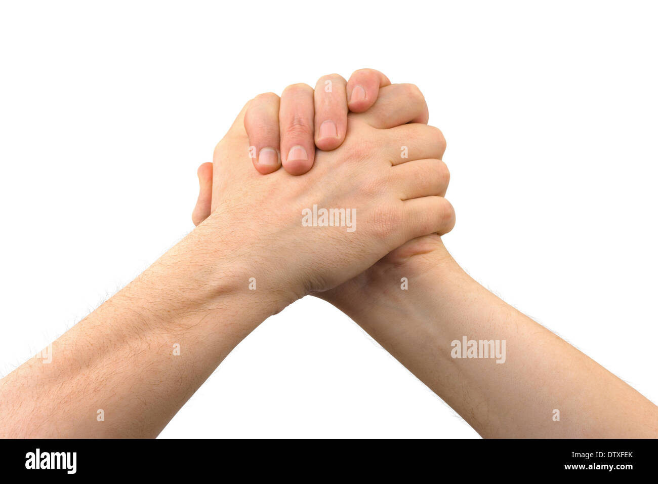 Two greeting hands Stock Photo - Alamy
