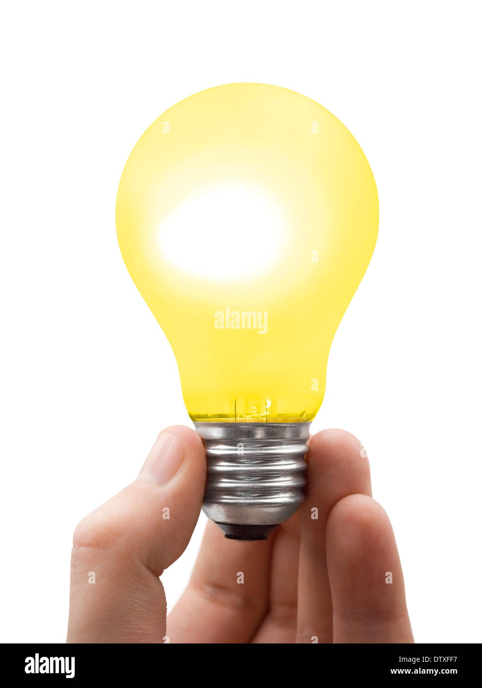 Lamp in hand Stock Photo - Alamy