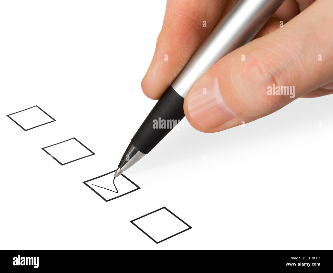 Consent tick box hi-res stock photography and images - Alamy