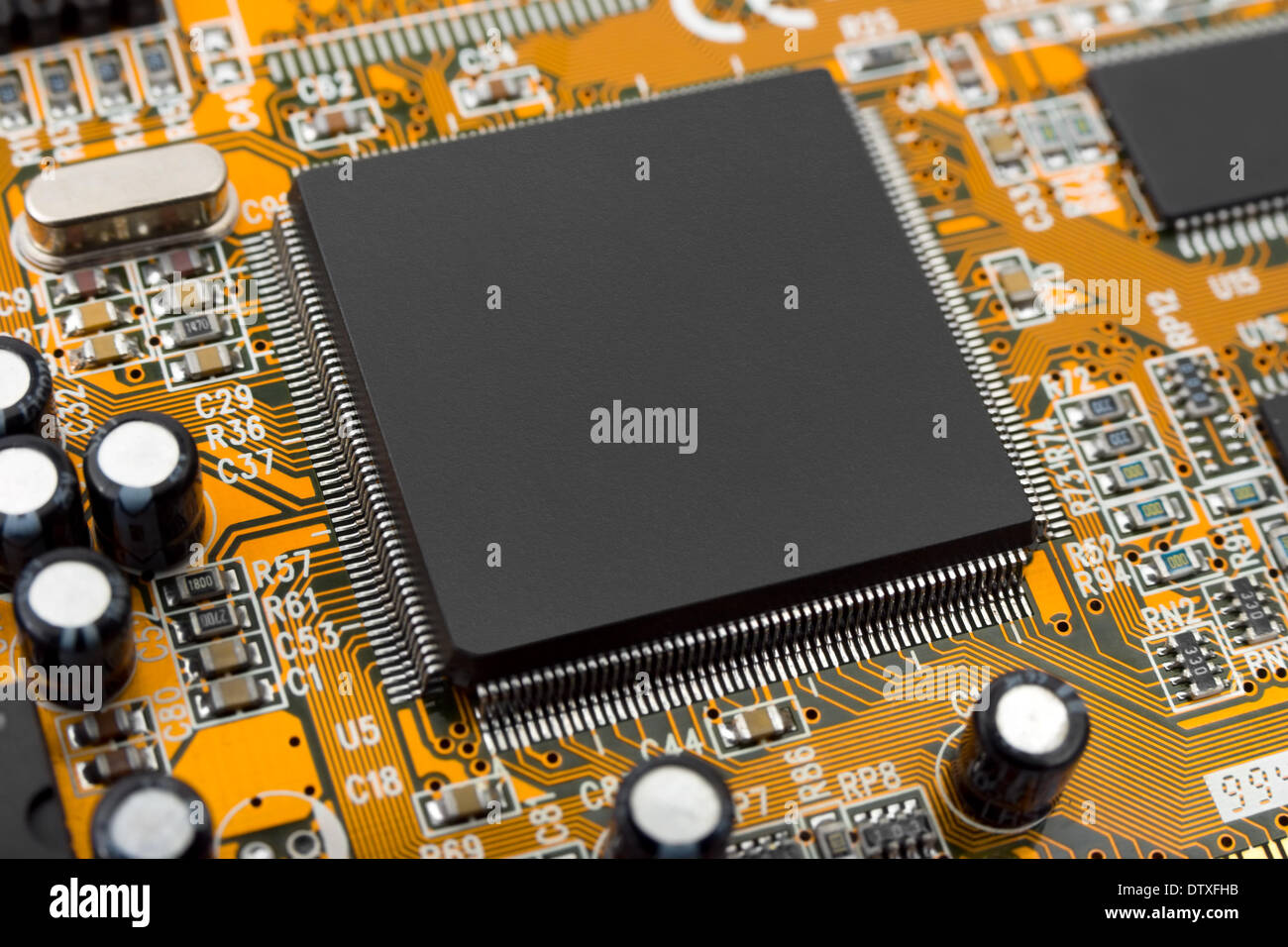 Computer chip on mother hi-res stock photography and images - Alamy