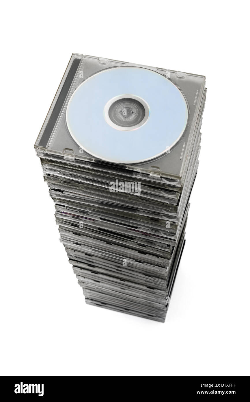 Stack of cd Stock Photo - Alamy