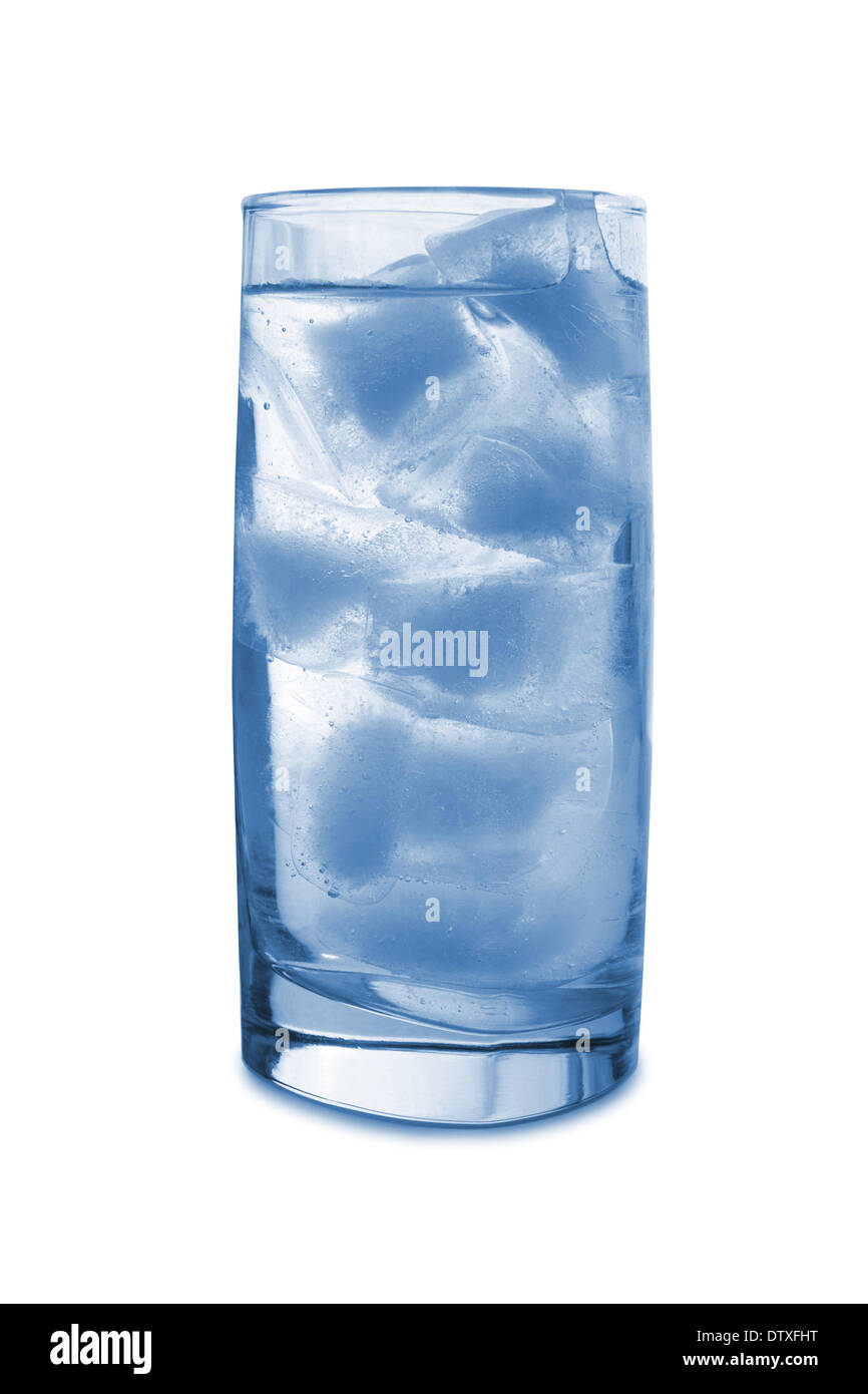 Ice in glass Stock Photo - Alamy