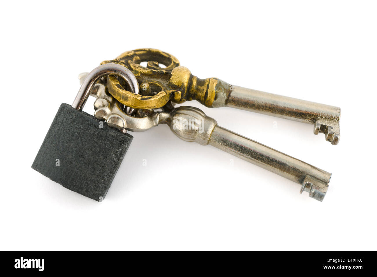 Keys and lock Stock Photo - Alamy