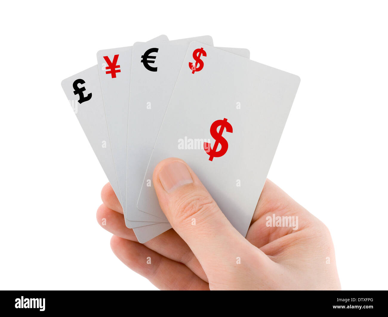 Hand and money cards Stock Photo - Alamy