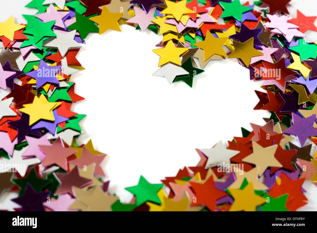 Heart shape stars Stock Photo - Alamy