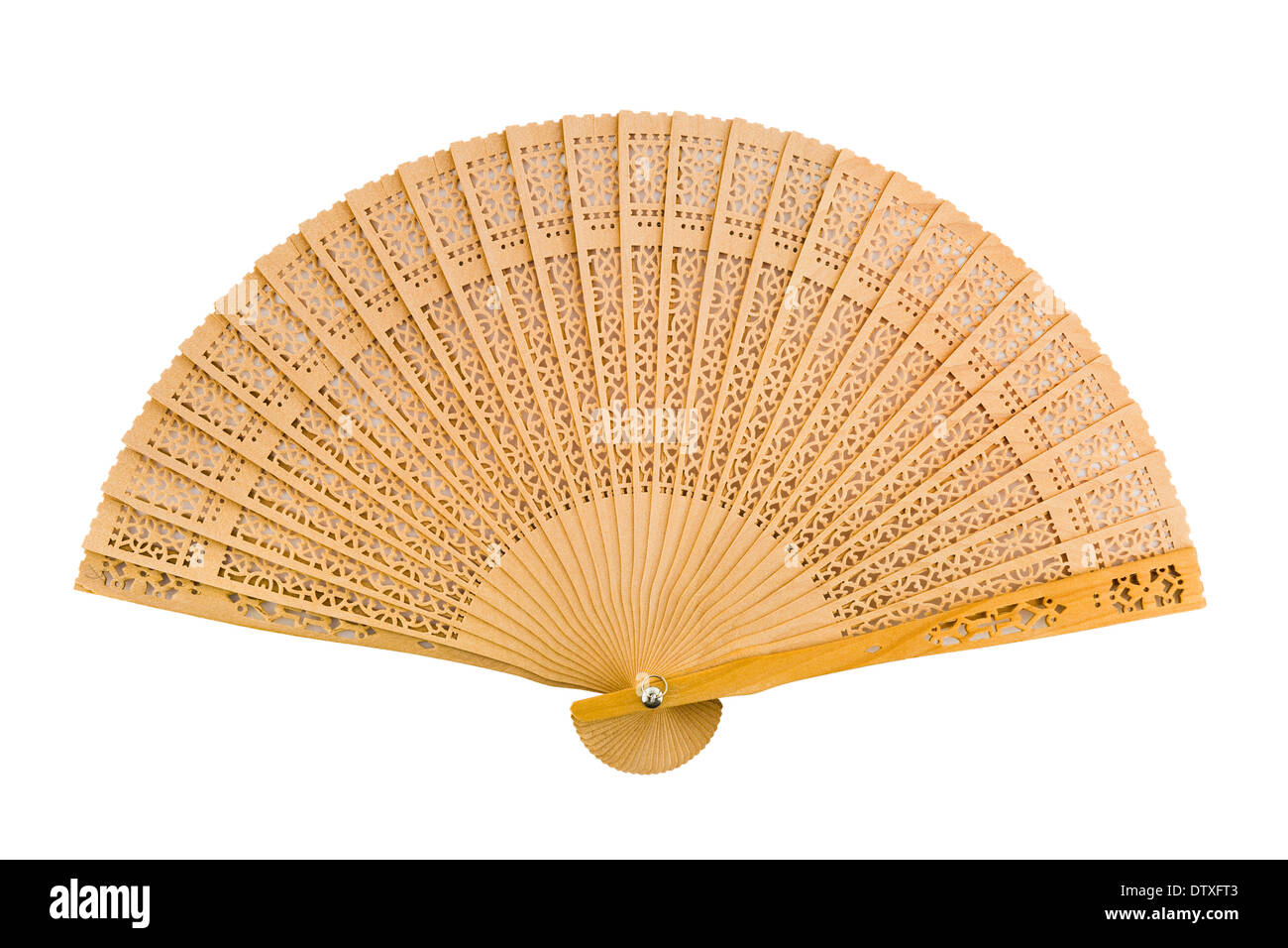 Wooden fan ornament Cut Out Stock Images & Pictures - Alamy