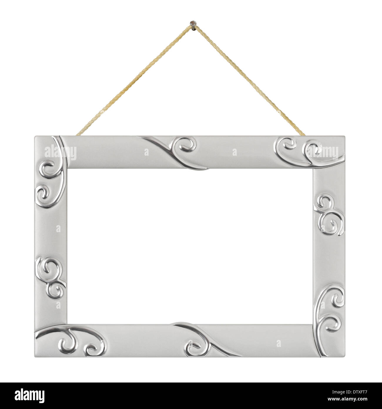 Metal frame with string Stock Photo - Alamy