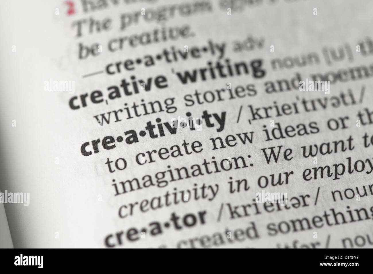 Creativity definition hi-res stock photography and images - Alamy