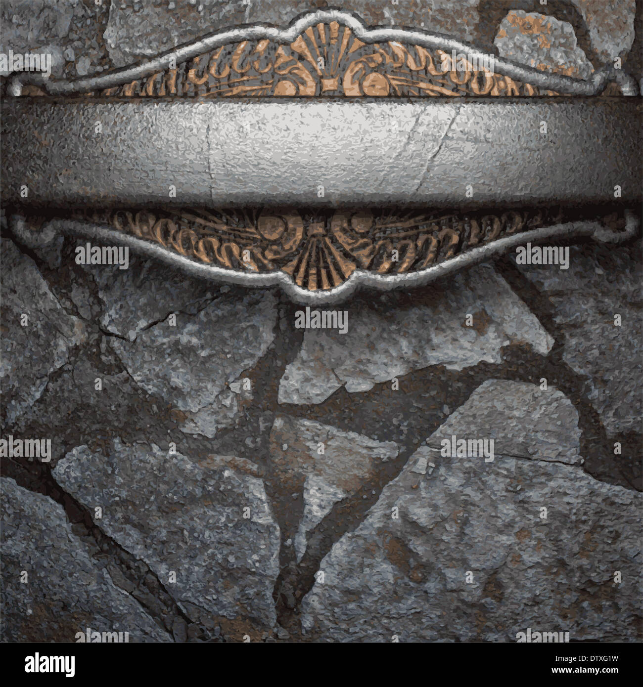metal and stone background Stock Photo - Alamy