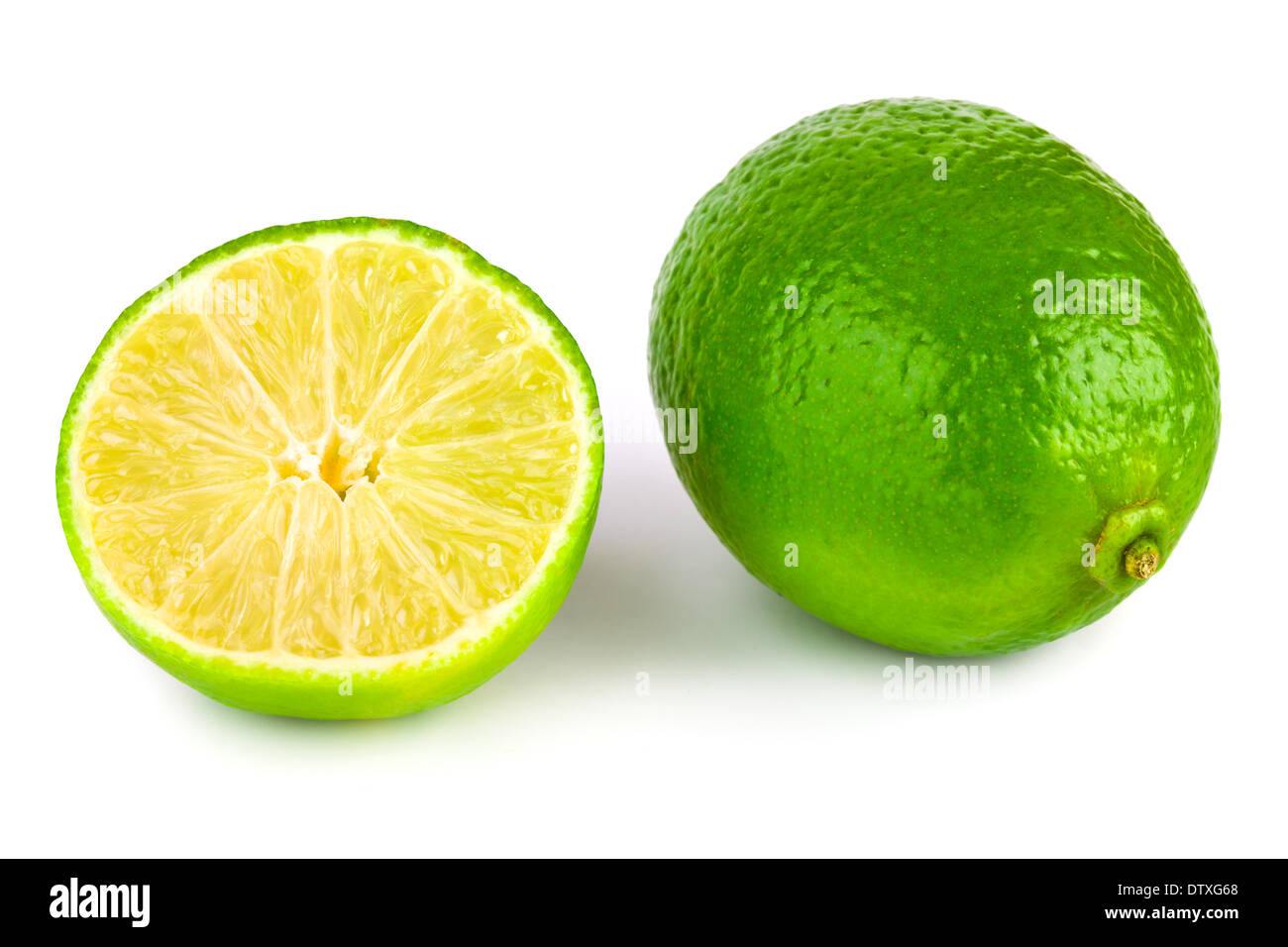 Yellow limes Cut Out Stock Images & Pictures - Alamy