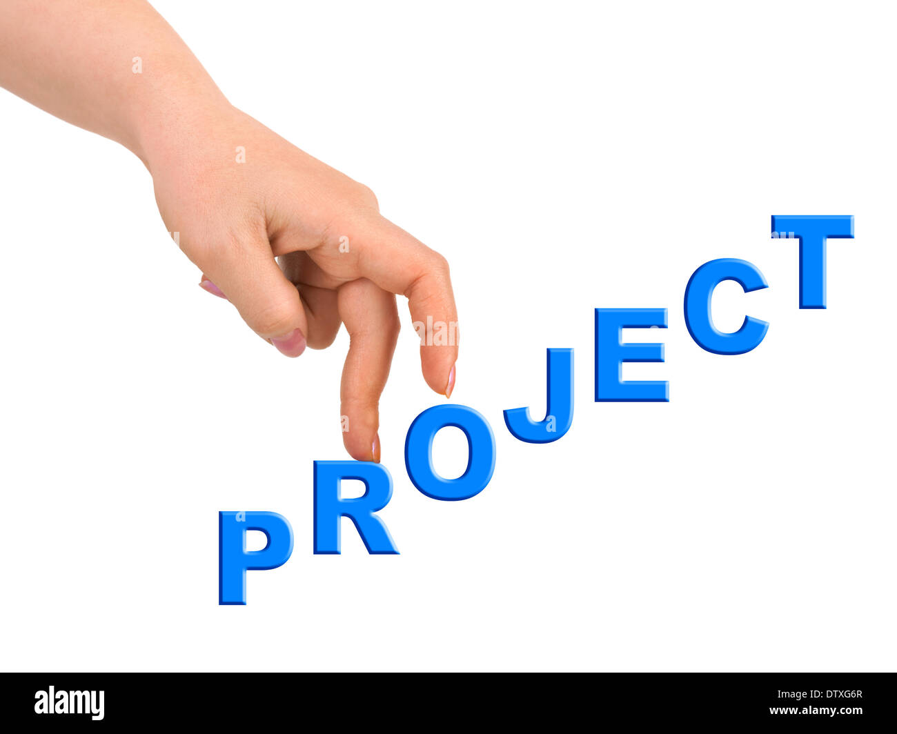 Hand and stairs Project Stock Photo - Alamy