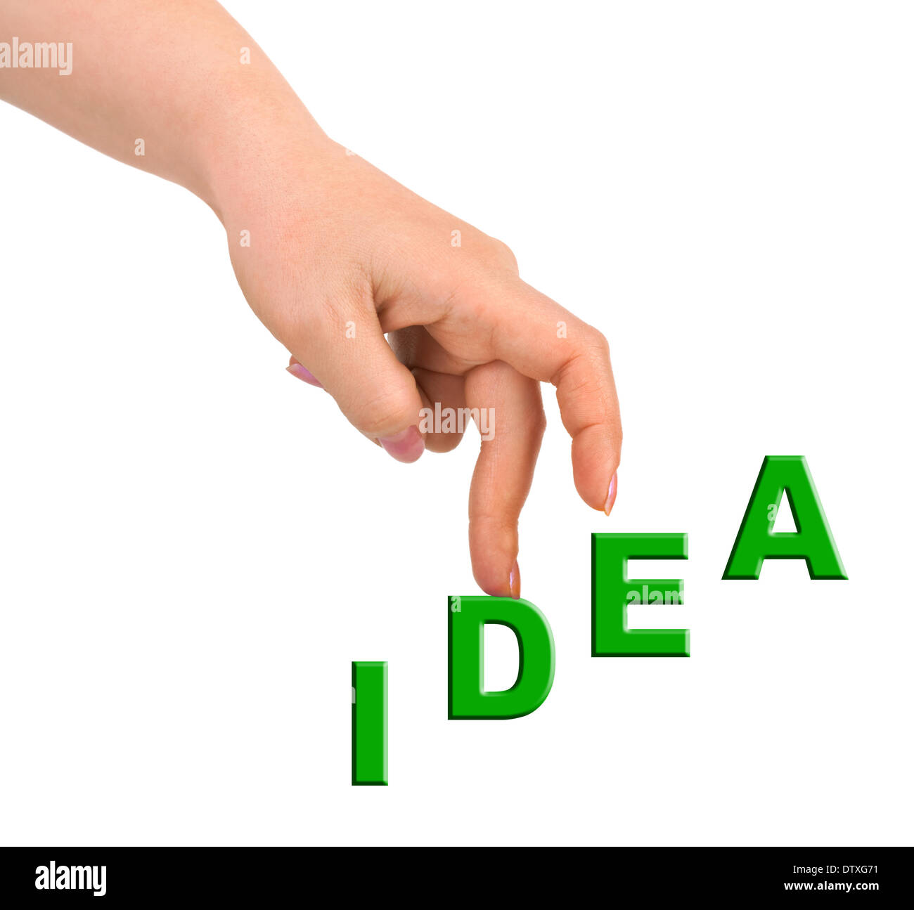 Hand and stairs Idea Stock Photo - Alamy