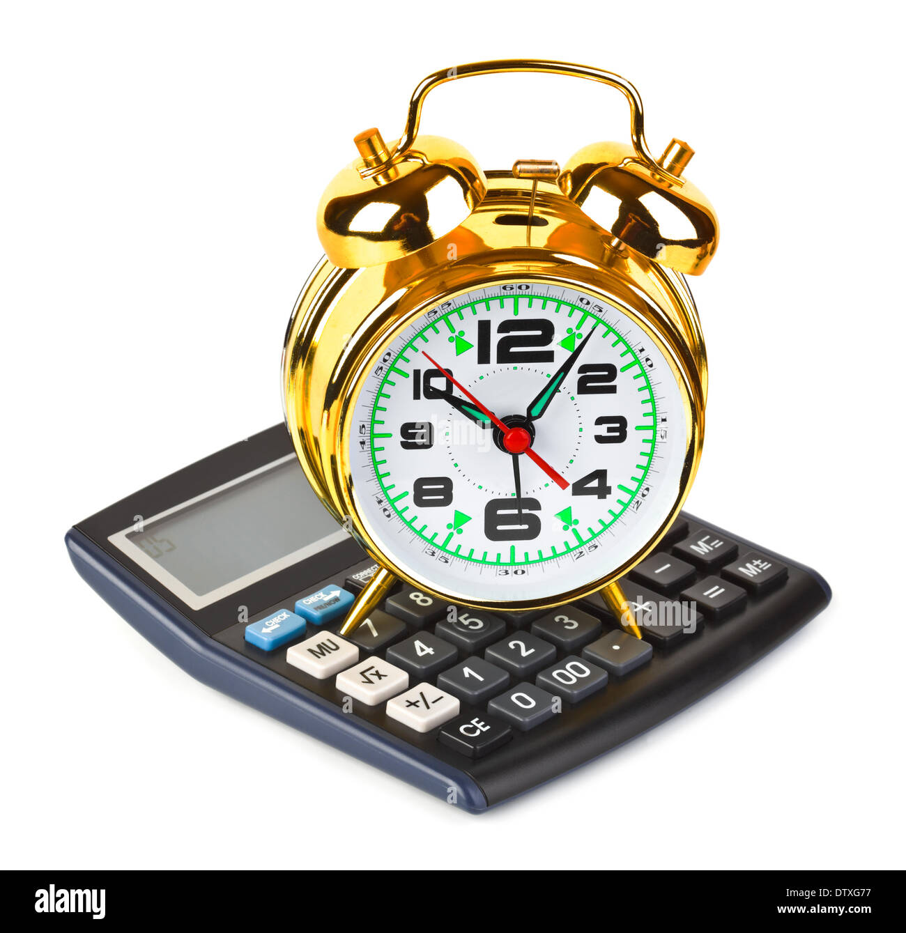 Calculating clock Cut Out Stock Images & Pictures - Alamy