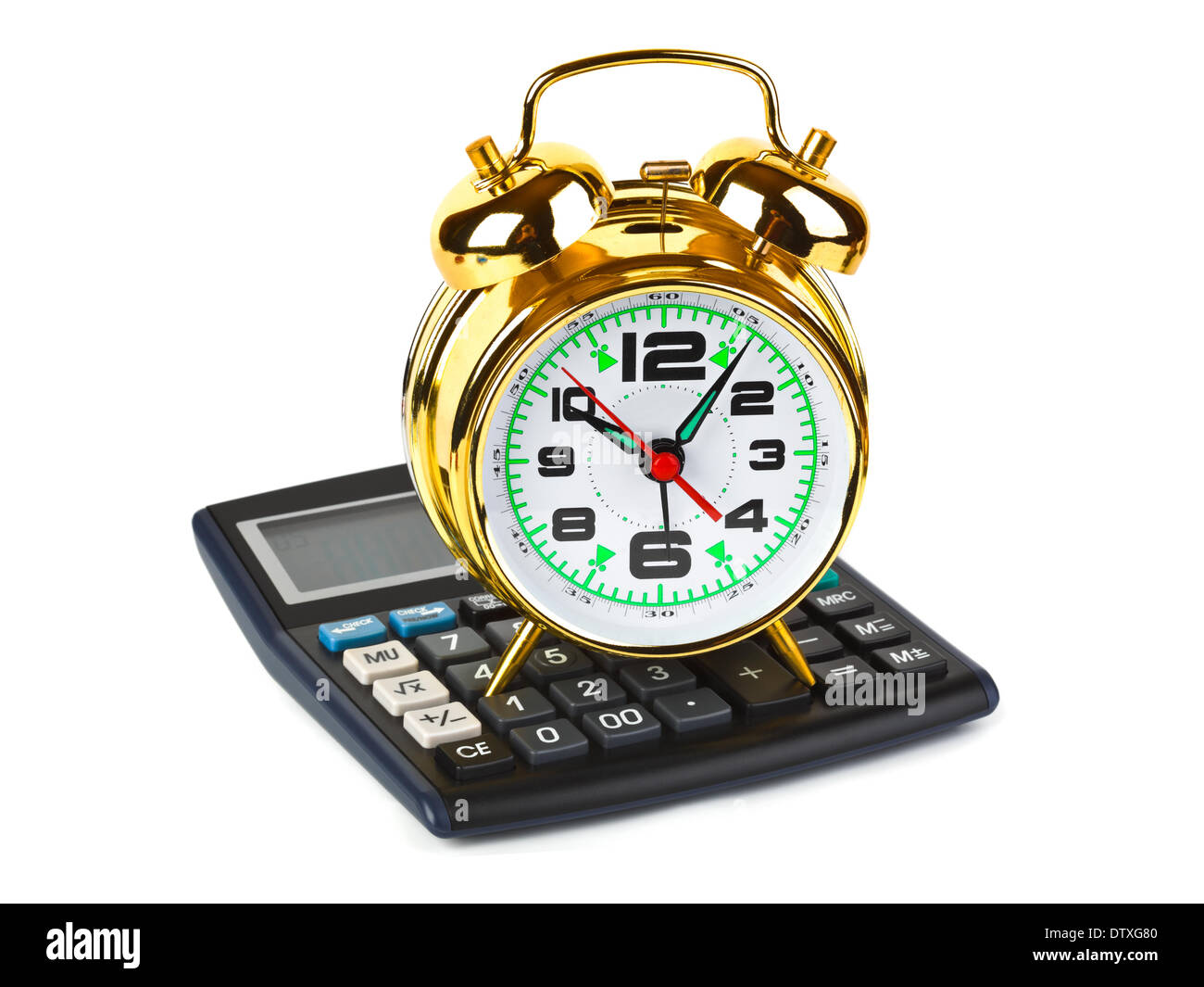 Calculating clock Cut Out Stock Images & Pictures - Alamy