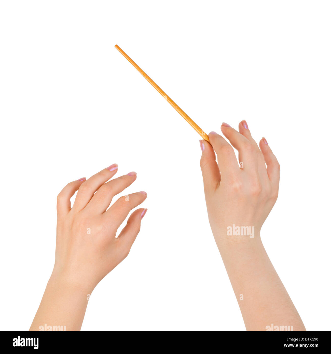 Music conductor hands Stock Photo - Alamy