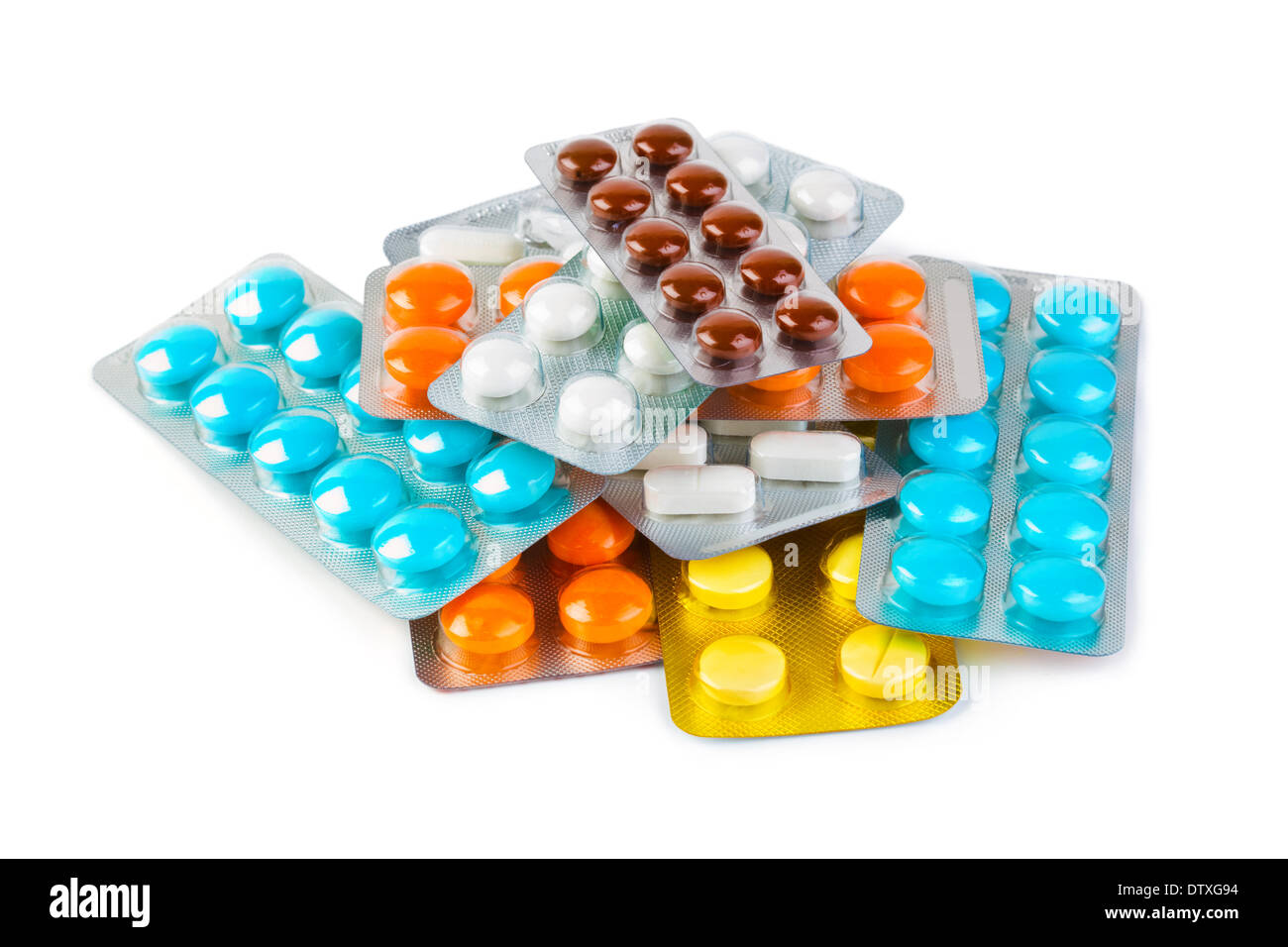 Packs of pills Stock Photo - Alamy