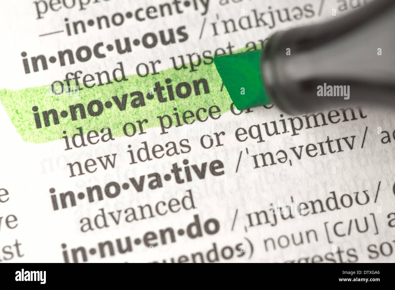 Innovation definition hi-res stock photography and images - Alamy