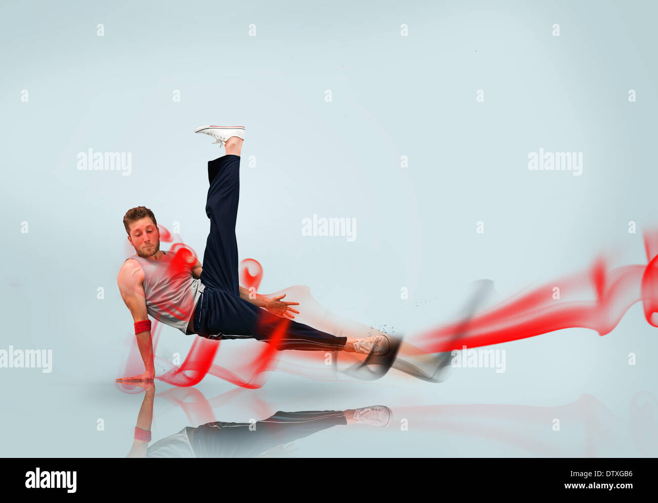 Break dancer in action Stock Photo - Alamy
