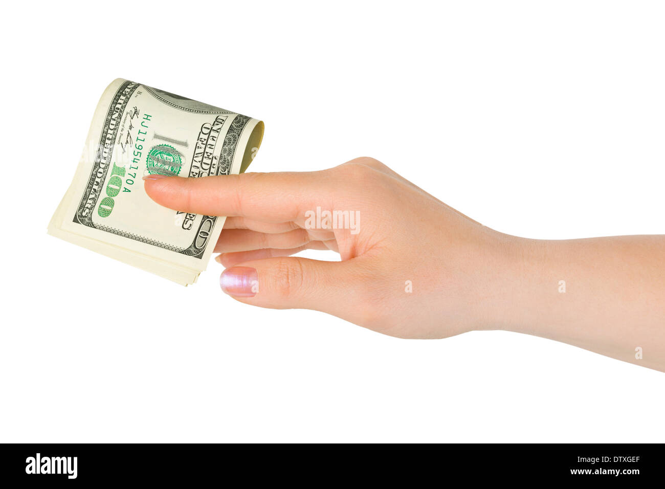 Corruption concept hand giving Cut Out Stock Images & Pictures - Alamy