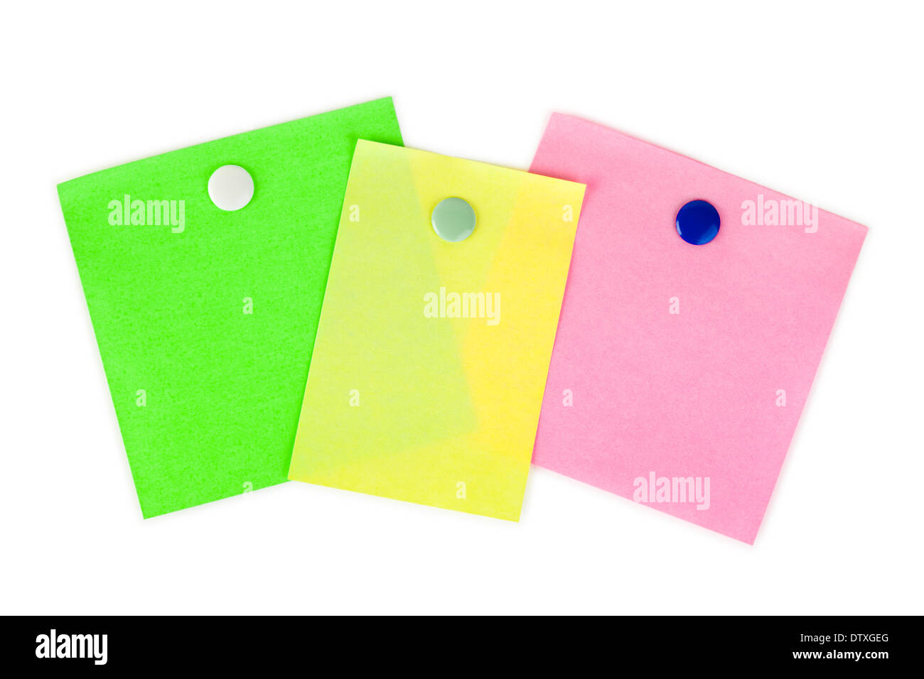 Color pins note paper hi-res stock photography and images - Alamy