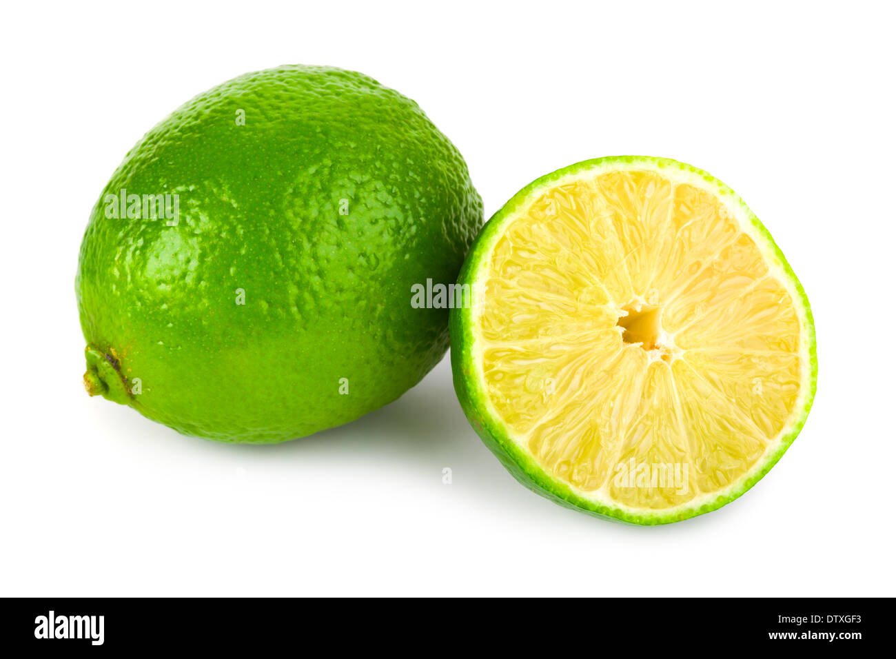Yellow limes Cut Out Stock Images & Pictures - Alamy