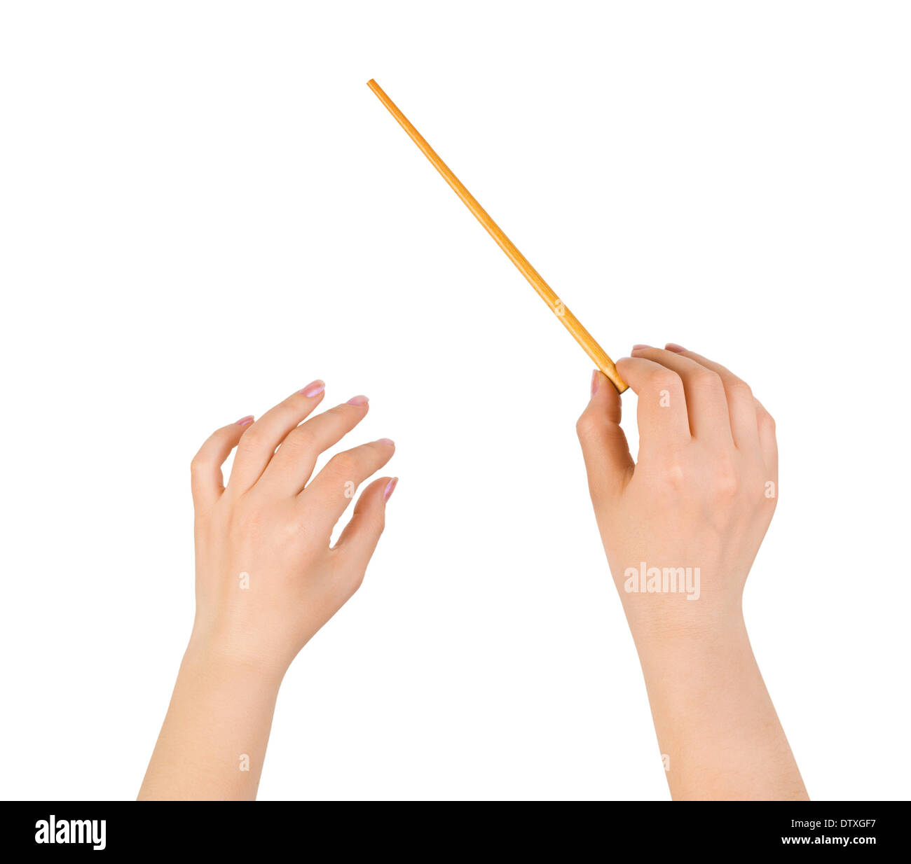 Music conductor hands Stock Photo - Alamy